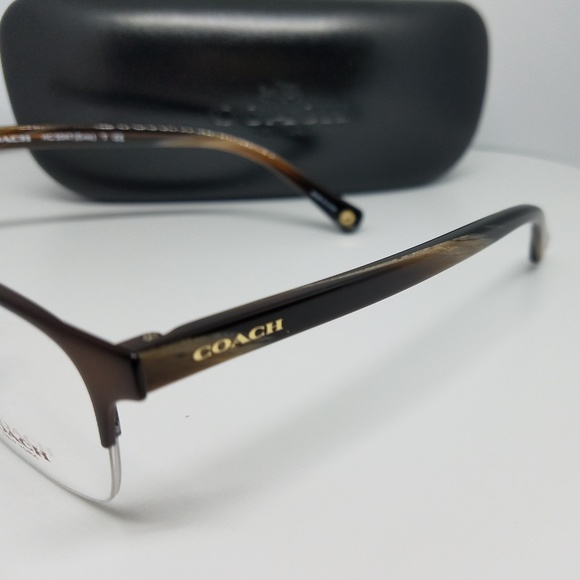 Coach | Accessories | Coach Rx Eyeglasses Satin Brown Semi Rim | Poshmark